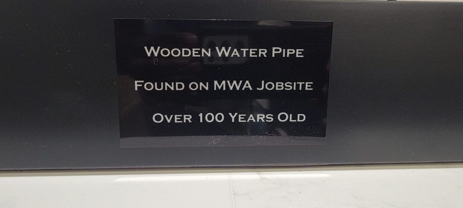 A Pipe Through Time: MWA Crew Discover Piece of Water System History ...